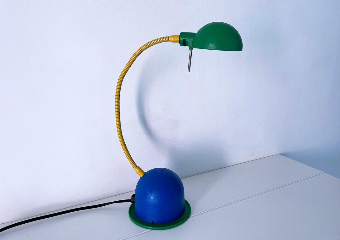 1980's Postmodern Memphis Design STILPLAST Gooseneck Desk Lamp - Etsy
