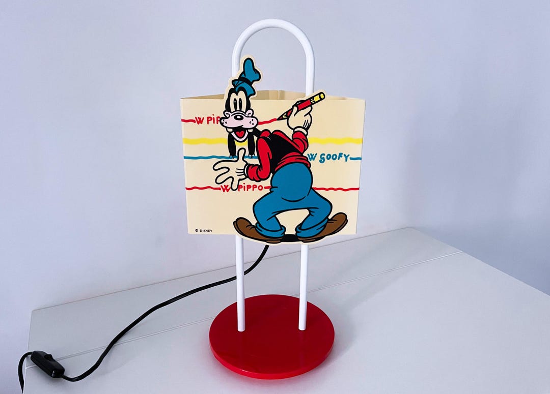 1980's Italian 'nuova Linea Zero' Disney GOOFY Table Lamp - Etsy