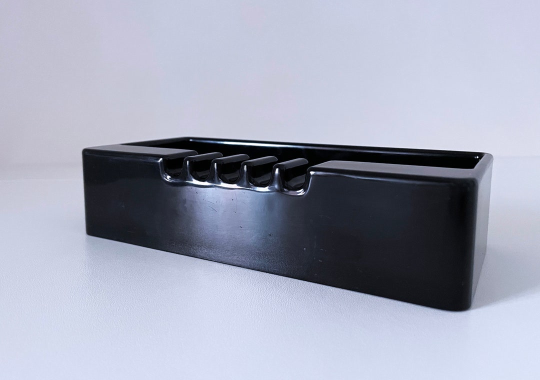 1970's "synthesis" Black ABS Ashtray by Ettore Sottsass for Olivetti - Etsy