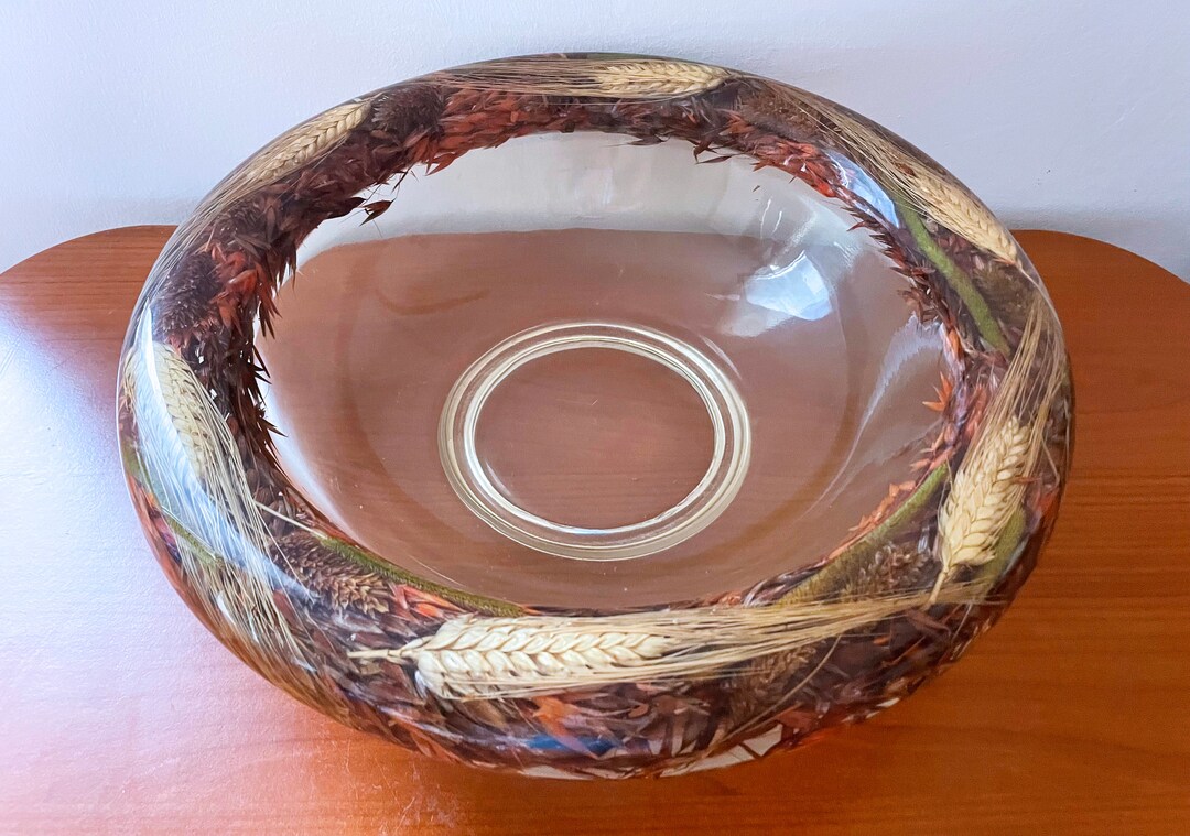 1970's Lucite Wheat and Straw Centerpiece in the Style of Christian ...