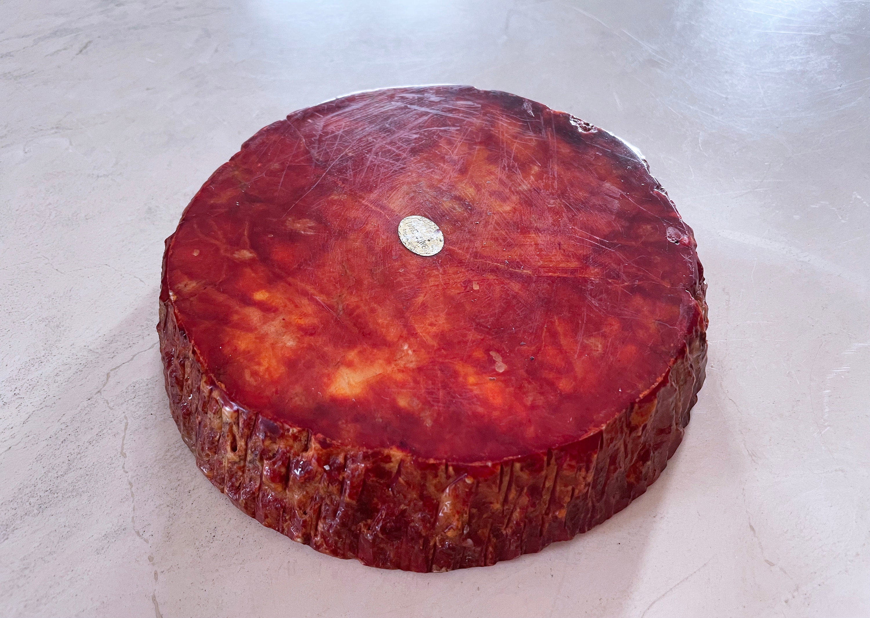 Large 1960's Mid Century Italian Red/orange Alabaster 3 Slot Ashtray - Etsy