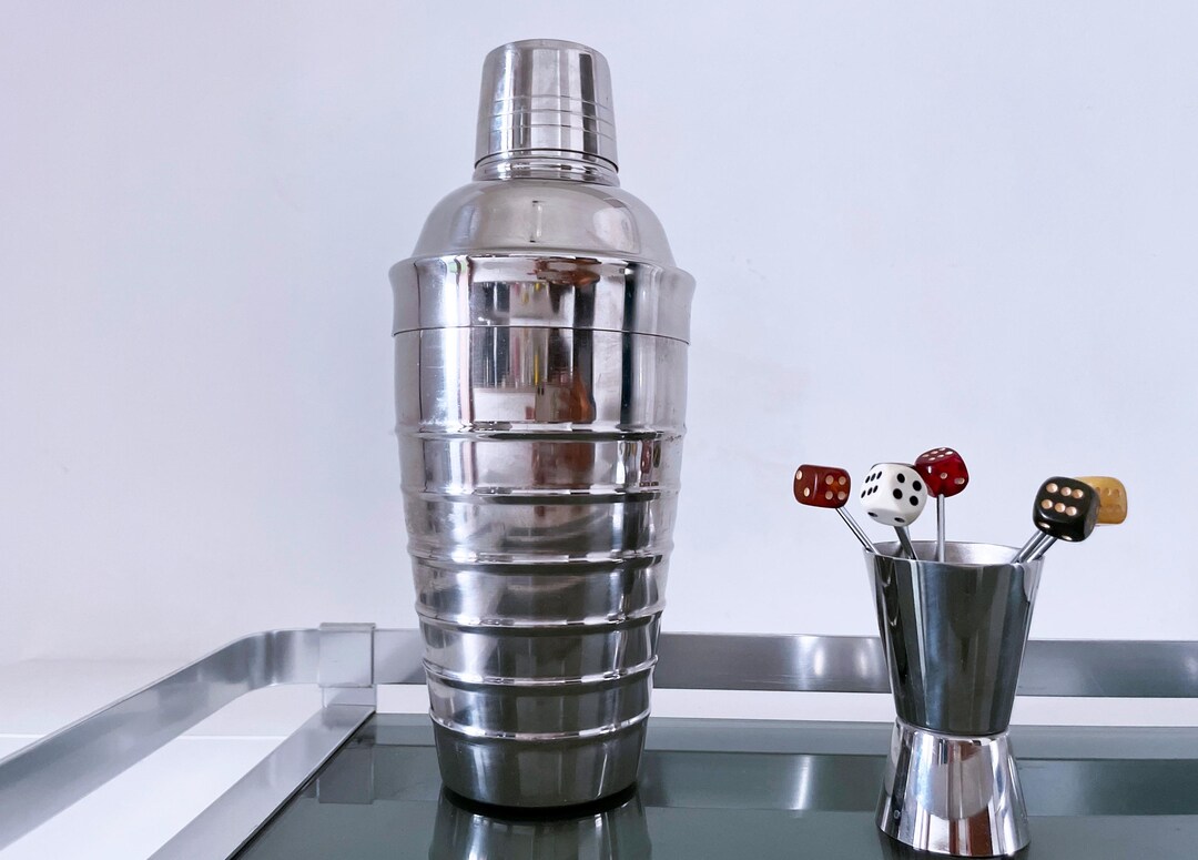 1960's Mid Century WMF Ribbed Cocktail Shaker - Etsy