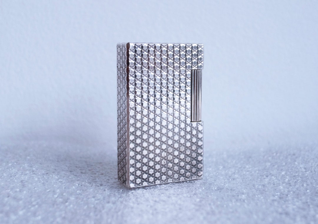 Vintage St Dupont Solid Silver Lighter - Etsy