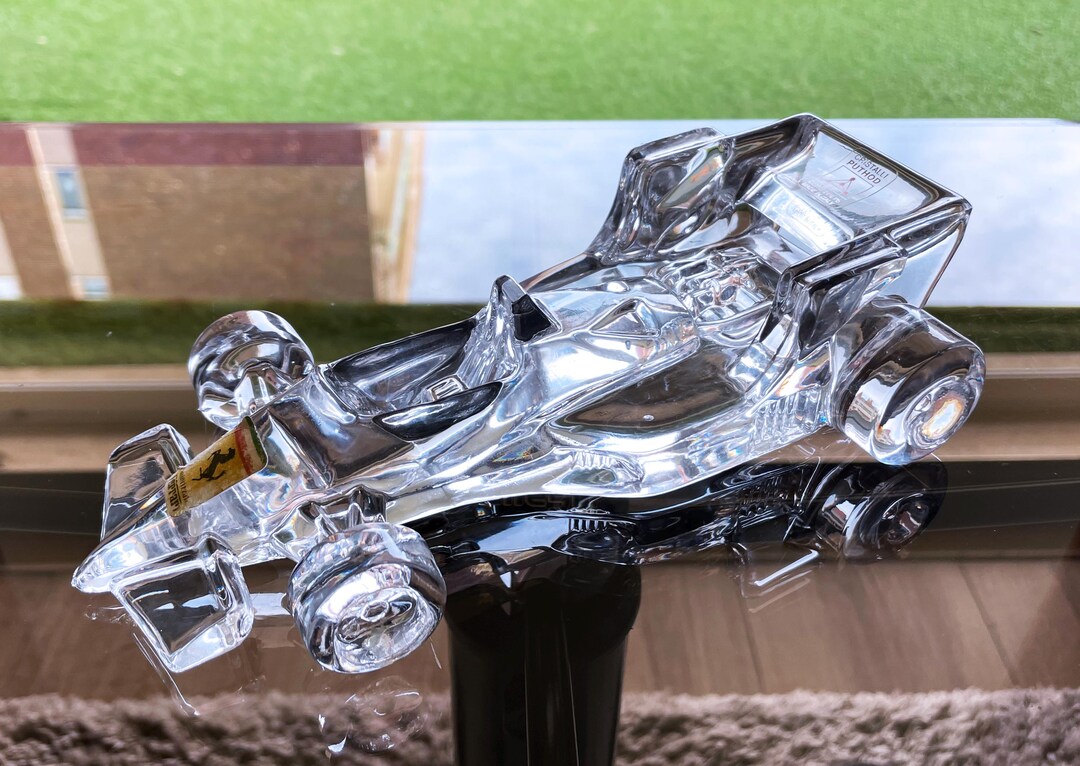 1970's Ferrari F1 Race Car Crystal Glass Sculpture - Etsy