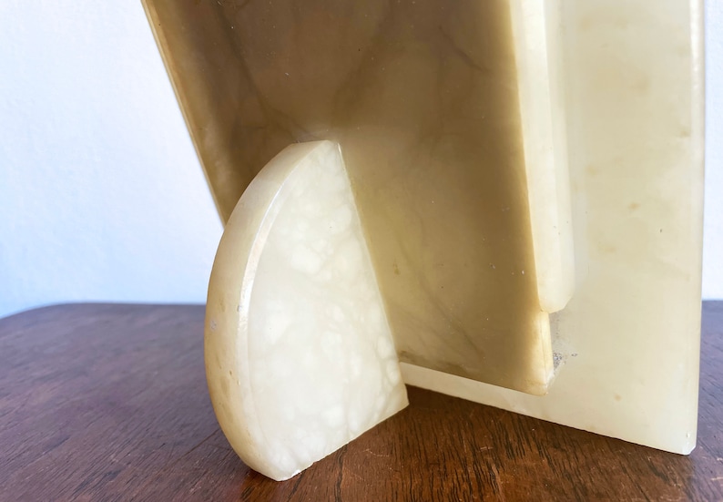 Art Deco Italian White Alabaster Picture Frame 17 X 15 Cm - Etsy