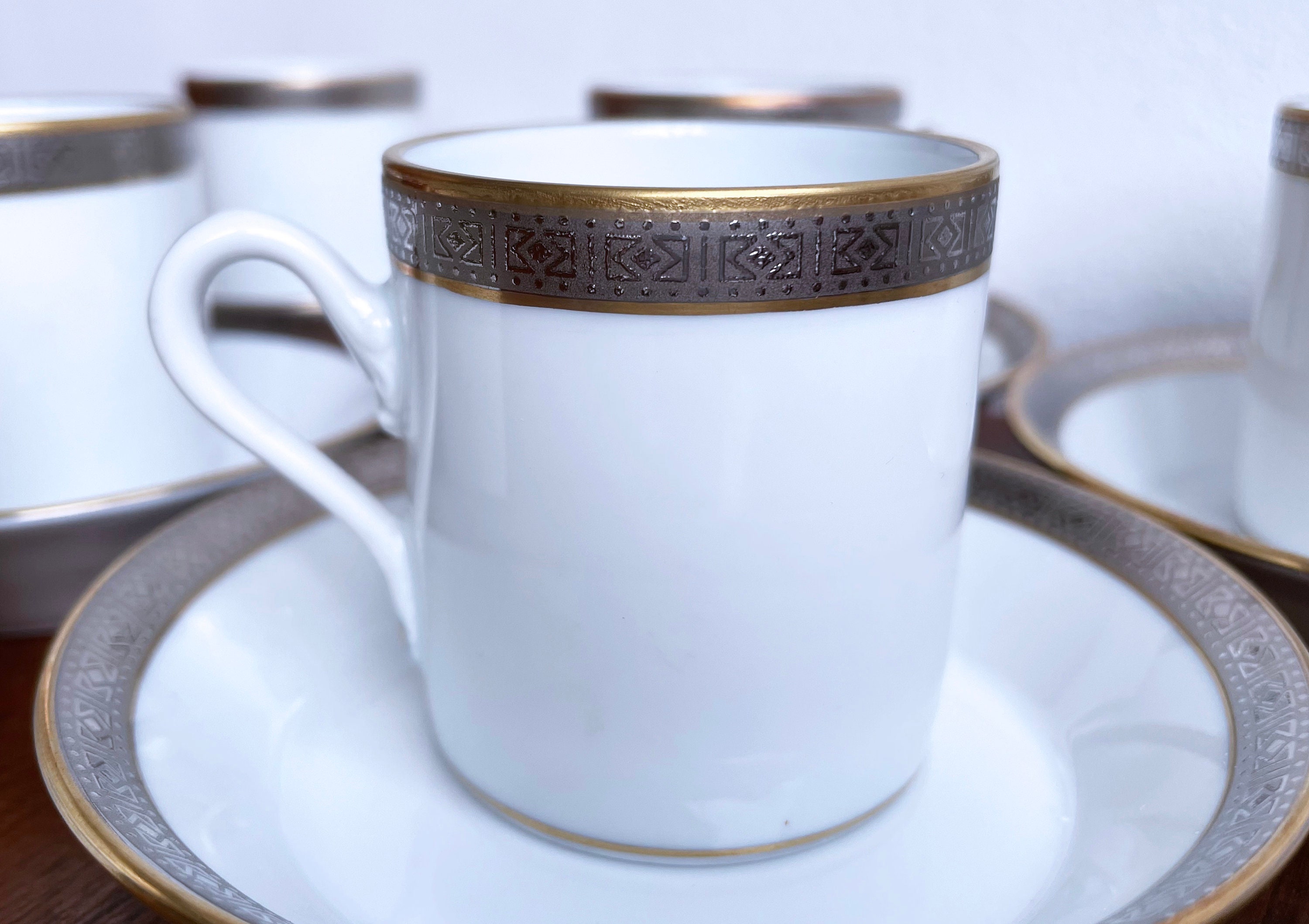 1960's Mid Century Richard Ginori Italian Coffee Cups and Saucers - Etsy