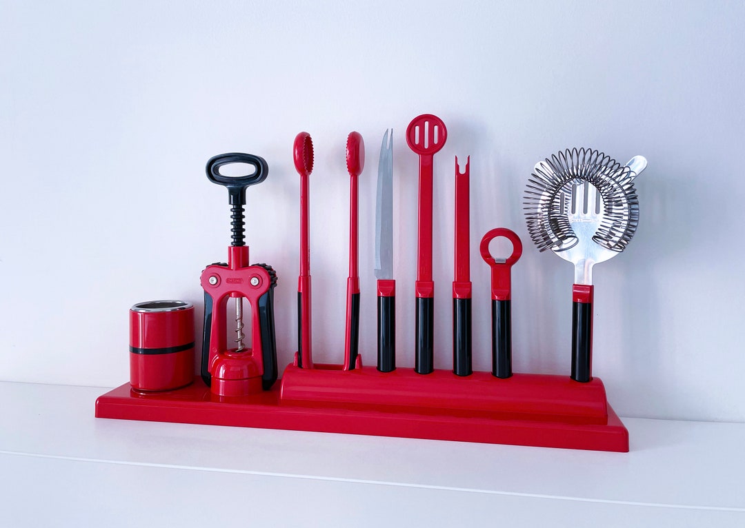 1970's Italian Scaroni 8 Piece Bar Set - Etsy