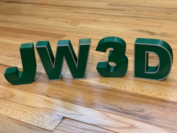 3D Letters Free Standing - Etsy