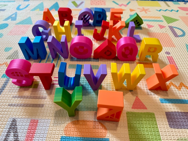 Tvokids Style Letters - 3D - Etsy