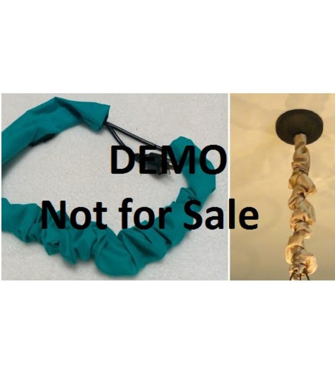 Silk Fabric Cover Chandelier Lamp Chain Cable Cord Silver Gray | Etsy