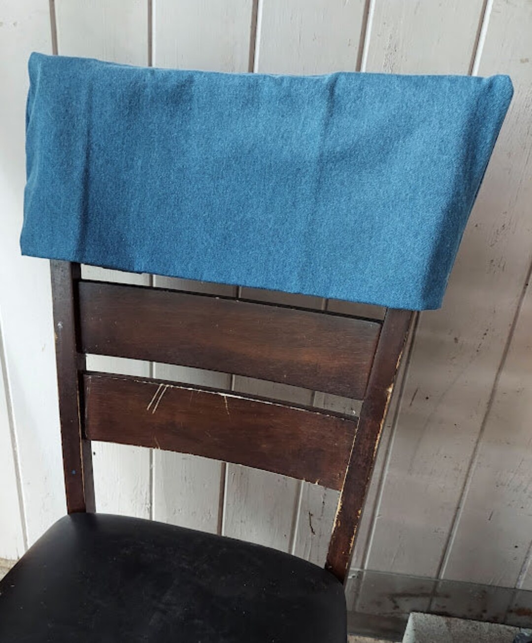 Denim Fabric, Chair Back Cover Caps Chair Back Topper - With the Chosen ...
