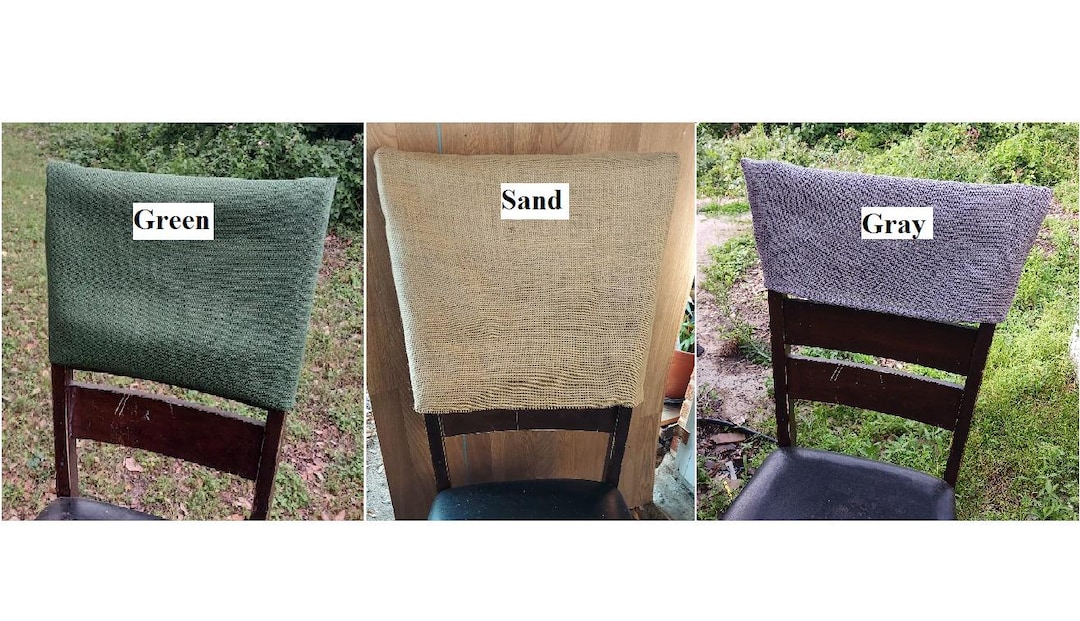 Burlap, Chair Back Cover Caps Chair Back Topper 14-20" Width - Etsy