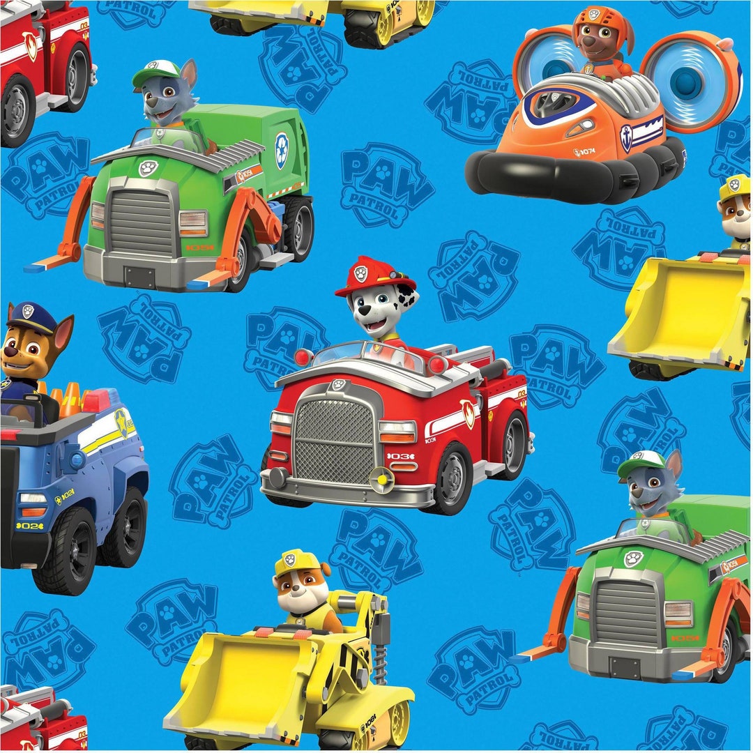 Window Curtain Valance Paw Patrol Trucks - Etsy