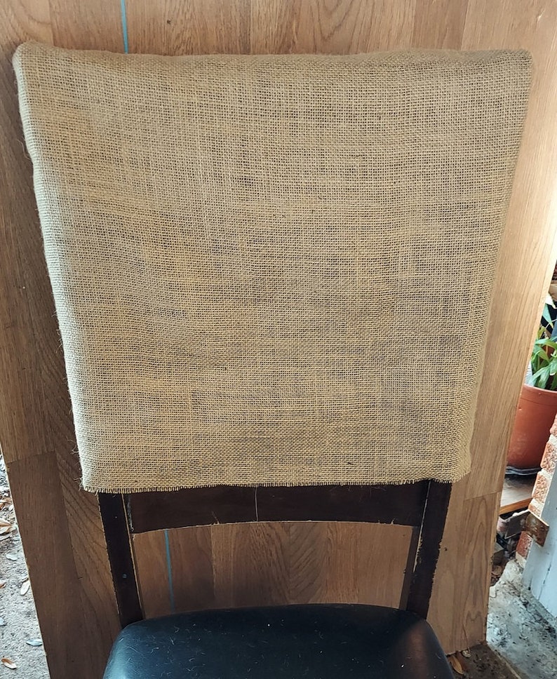 Burlap, Chair Back Cover Caps Chair Back Topper 14-20" Width - Etsy