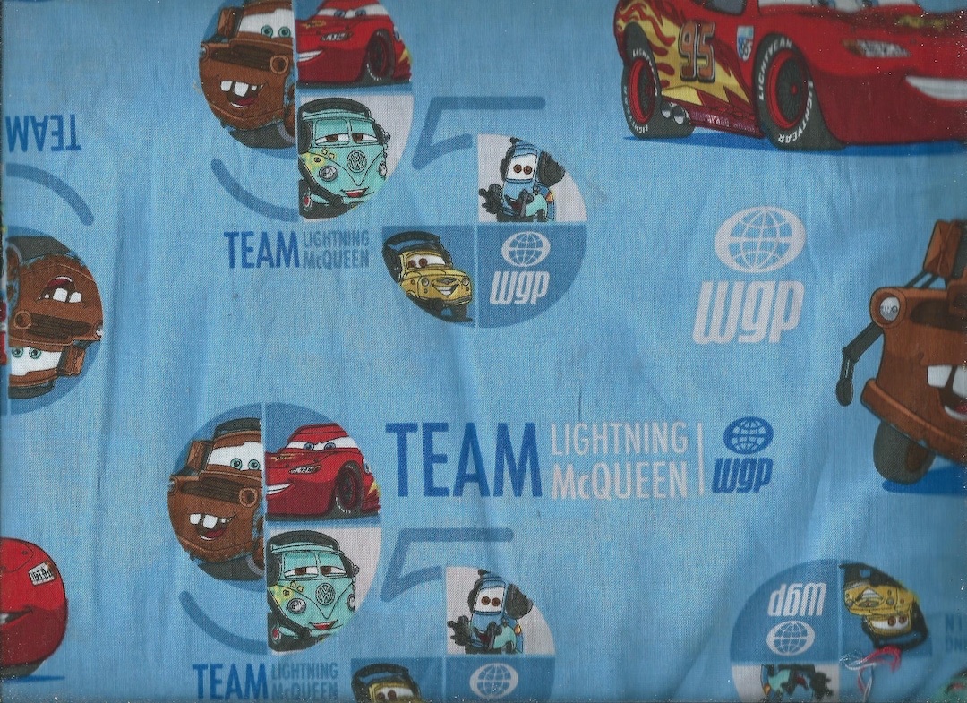 Disney Cars Team Lightning Mcqueen Window Curtain Valance - Etsy