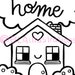 DIGITAL DOWNLOAD- HOME Coloring Page, Diy Coloring, Kid Friendly ...