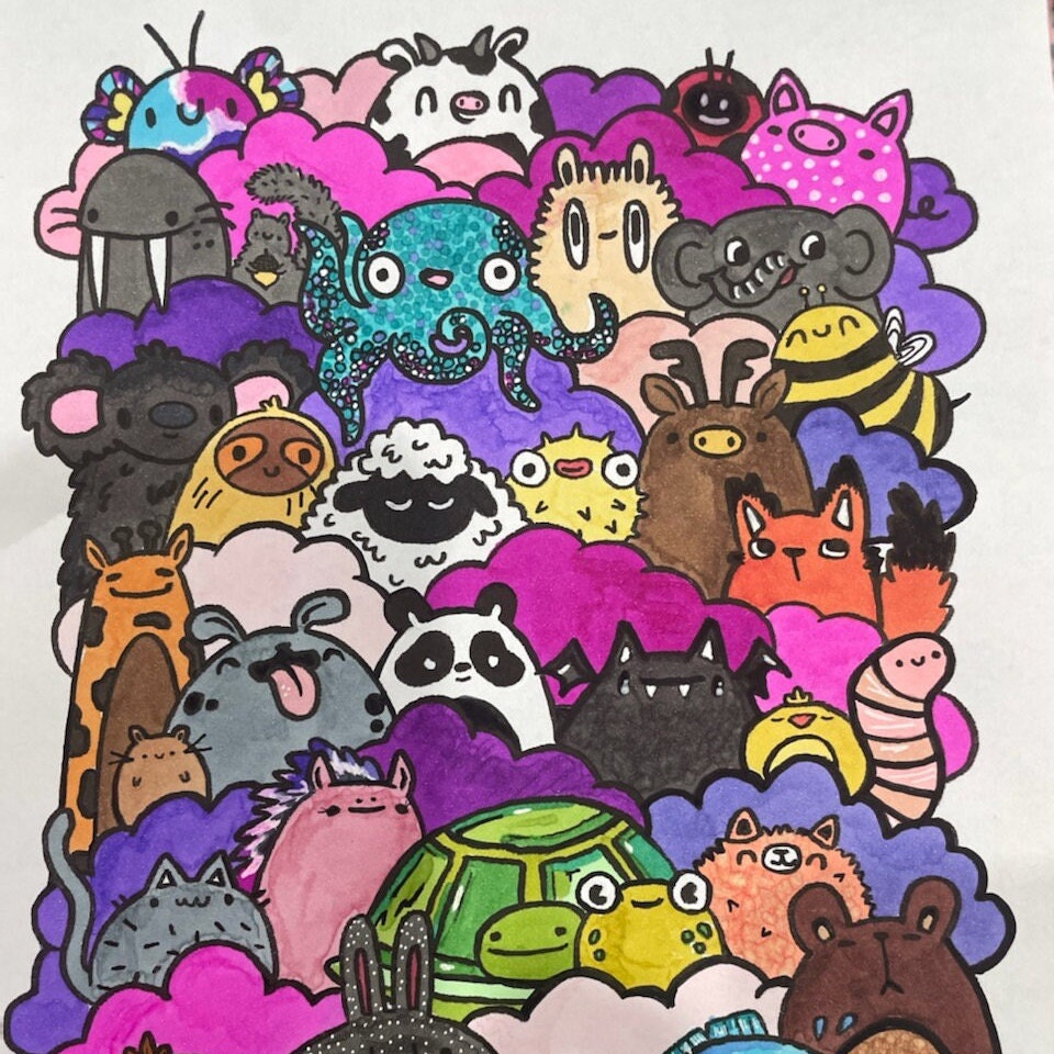 DIGITAL DOWNLOAD- SQUISH Coloring Page, Diy Coloring, Kid Friendly ...