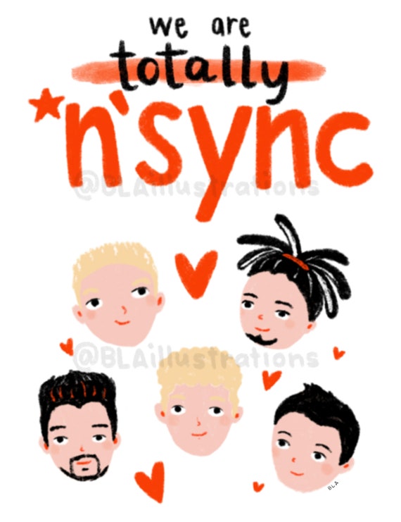 DIGITAL DOWNLOAD NSYNC Valentine Love Valentine Card - Etsy