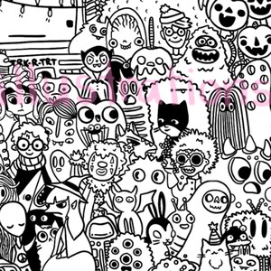 DIGITAL DOWNLOAD MONSTERMASH Coloring Page Diy Coloring Kid | Etsy