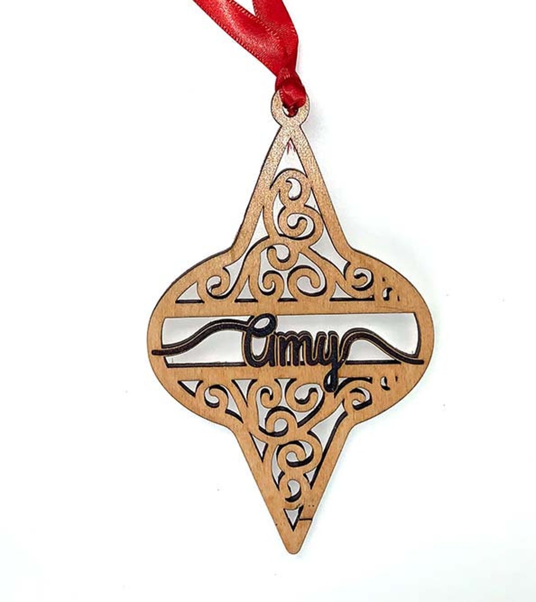 Custom Filigree Name Ornament or Gift Tag - Etsy