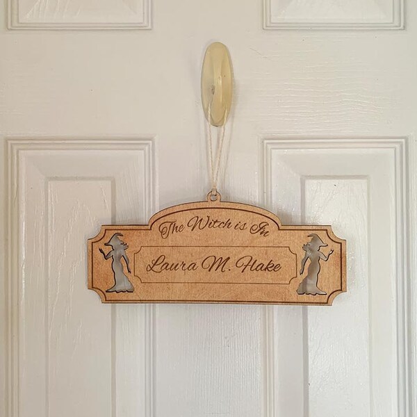 The Witch is Out Sign - Etsy
