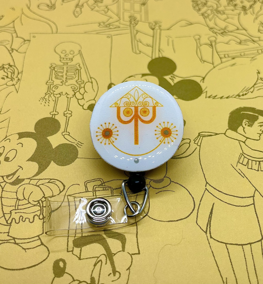 It's a Small World Badge Reel, Small Wold Clock Face , Disney Badge ...