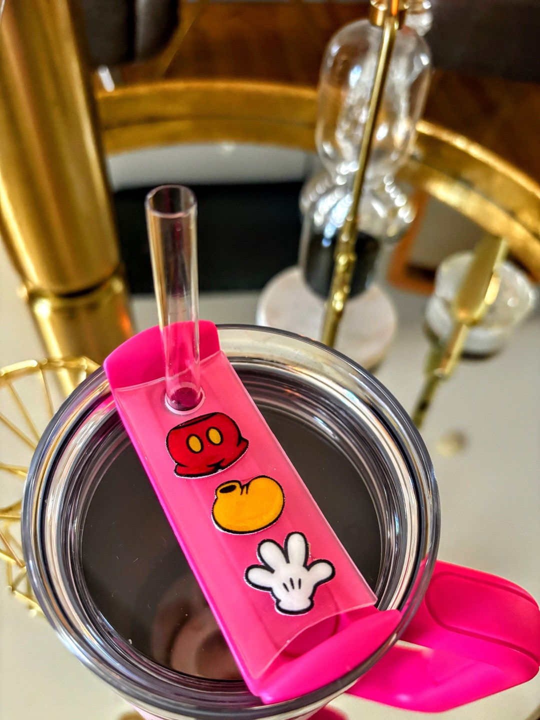 Mickey Pants Hands Shoe Tumbler Topper, Straw Charm, Dupe, Cup, Tag ...
