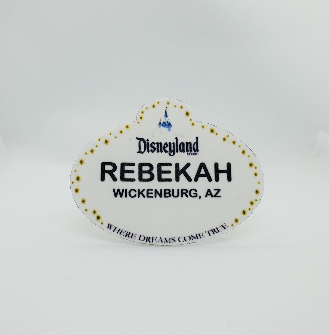 Customized Disneyland Cast Member Name Tag, Lapel Pin, Badge, Button ...