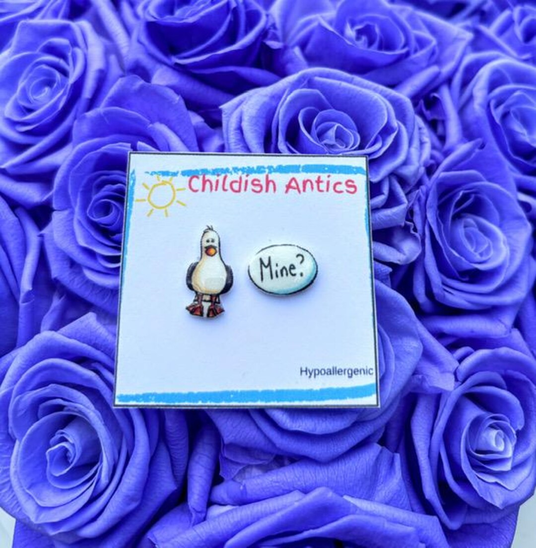 Finding Nemo Seagulls Earrings, Mine Earrings, Dory, Disney Stud ...