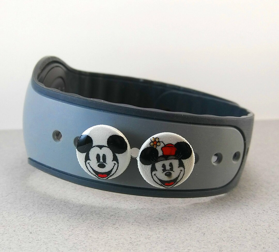 Classic Mickey and Minnie Magic Band Charms, Magic Band Decals, Disney ...