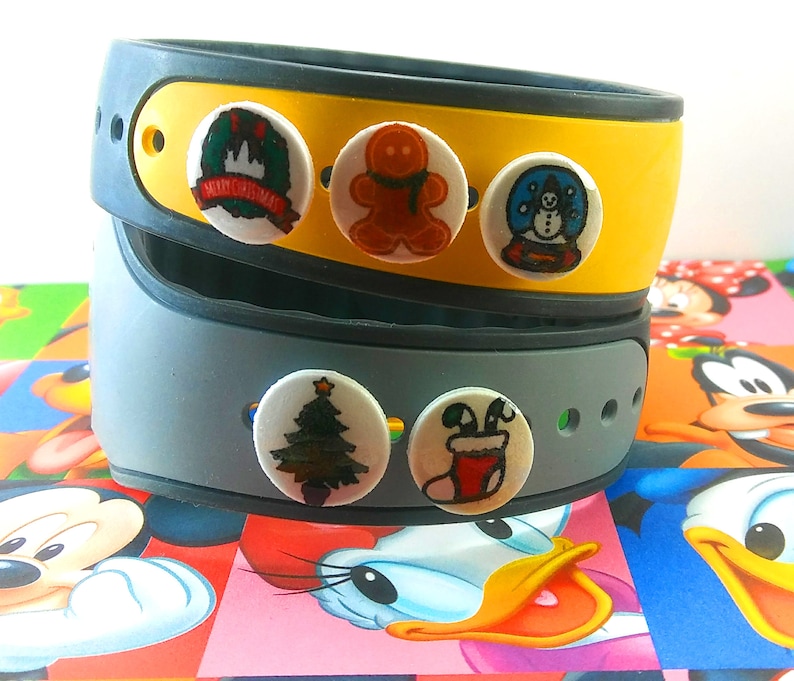 Disney Christmas Magic Band Charms Magic Band Decals Disney | Etsy