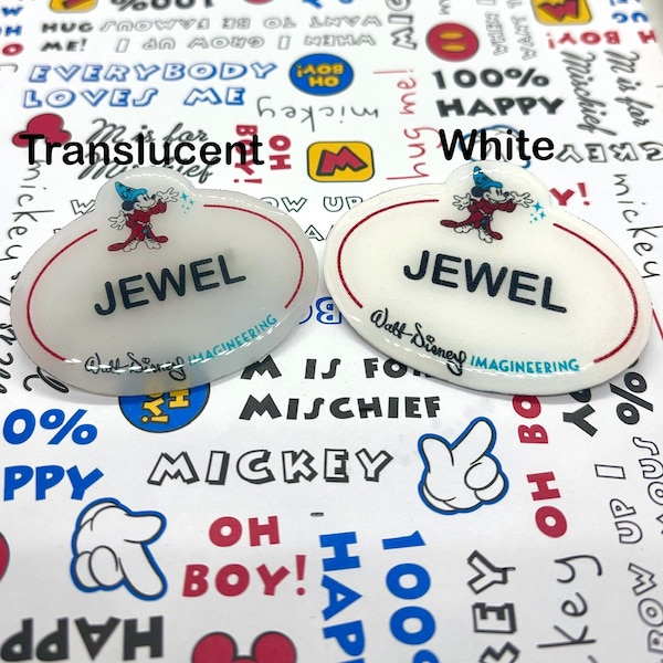 Mickey Name Tag - Etsy