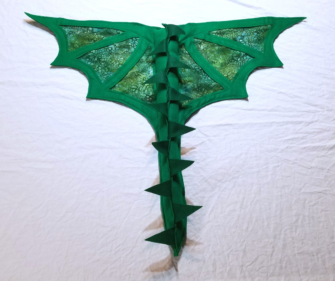 Dragon Wings and Tail Basic Green Kids Age 4 to Adult - Etsy