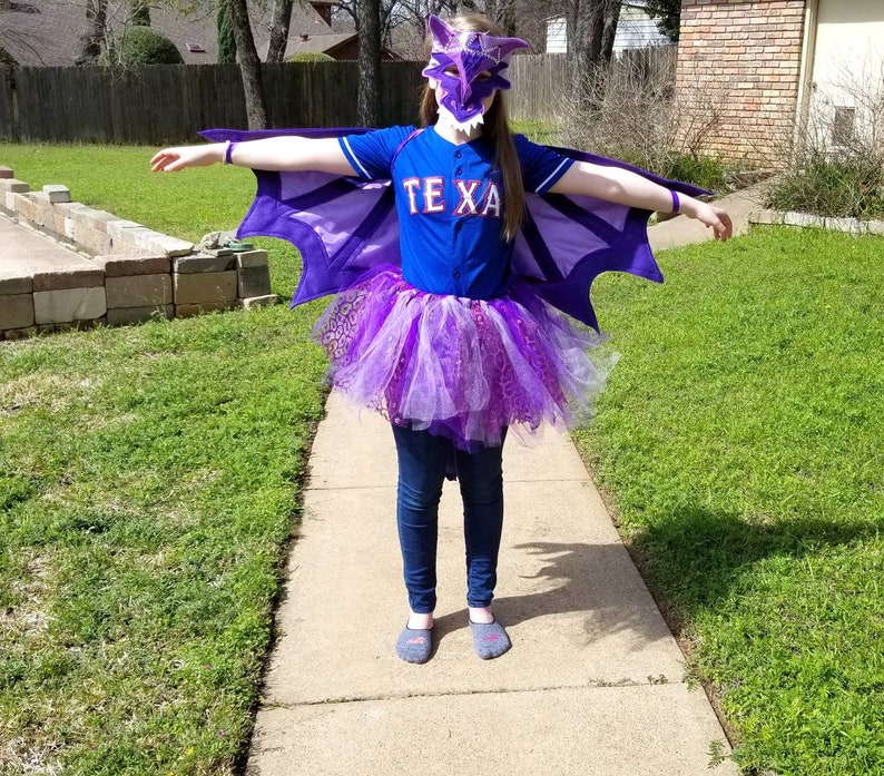 Dragon Princess Full Set Costume Wings Tutu Mask Kid Ages 6 Months to ...