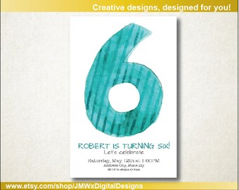 Sixth Birthday Invitation - Etsy