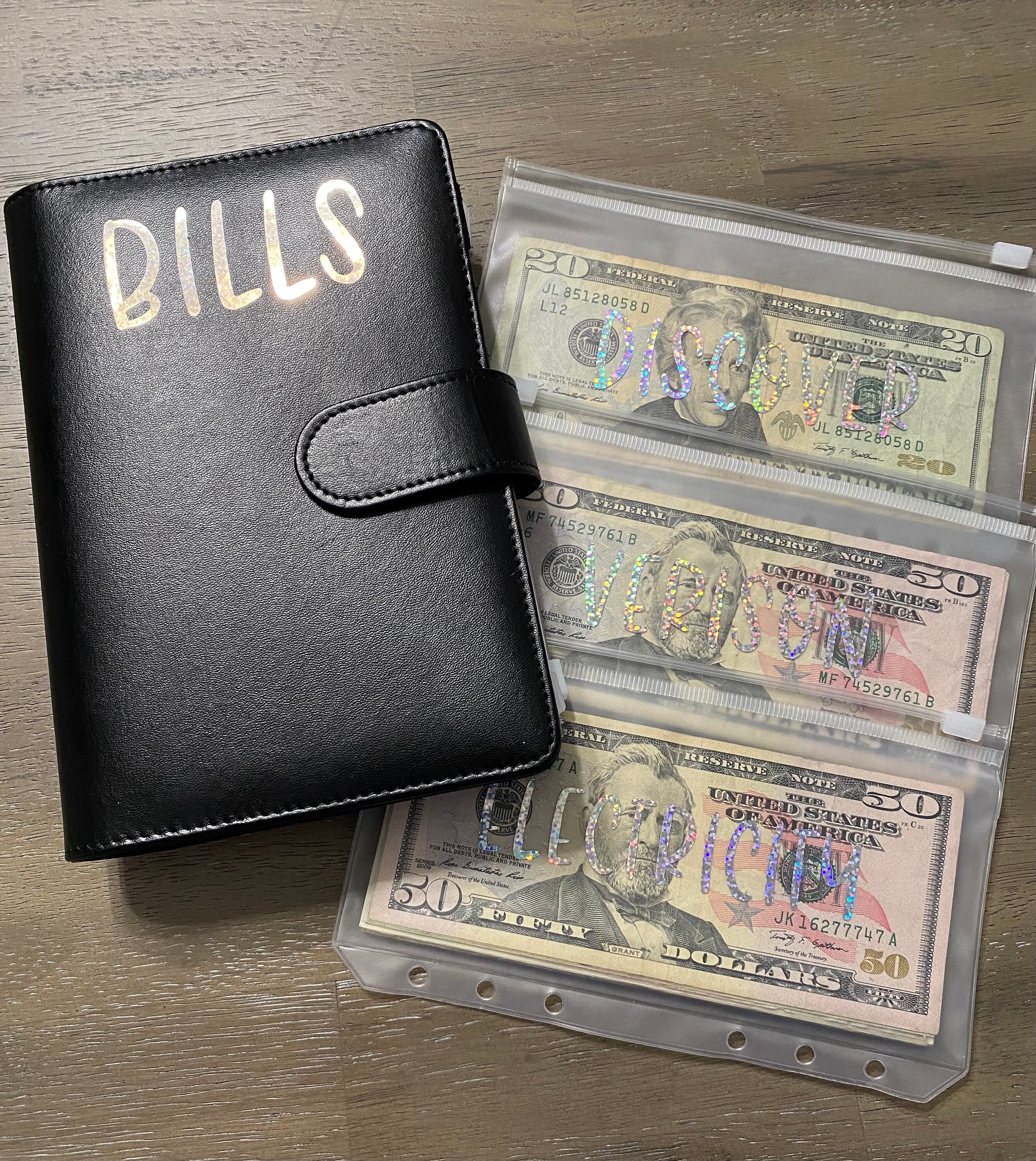 Leather Budget Binder | A6 Binder| Customizable Cash Envelopes | Cash ...