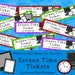 Screen Time Tickets 30 minutes Computer TV Tablet with | Etsy