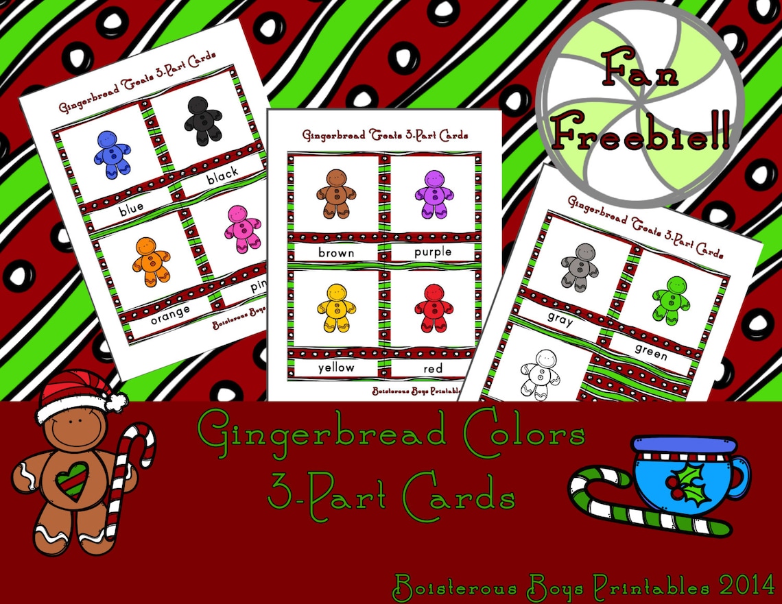Christmas Gingerbread Treats Prek Printable Thematic Learning Pack ...