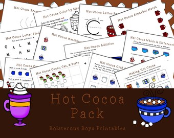 Snowman Prek Printable Early Learning Thematic Pack Bundle | Etsy