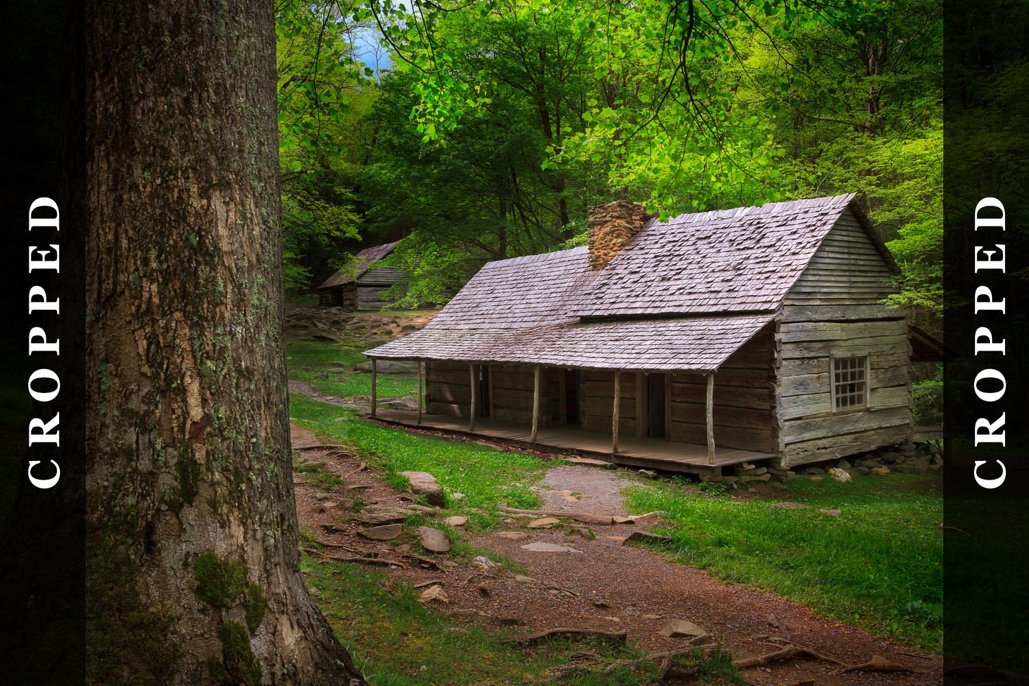 Rustic Cabin in Smoky Mountains National Park, Appalachian Mountain ...