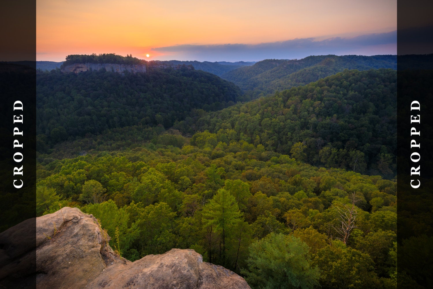 Red River Gorge Sunset Valley, Kentucky Art, Nature Photography, Home ...