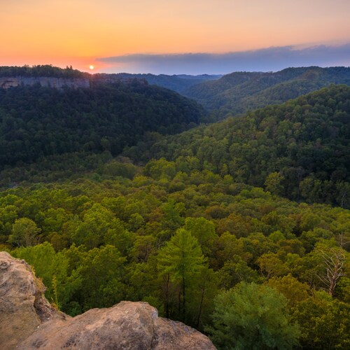 Red River Gorge Sunset Valley Kentucky Art Nature - Etsy