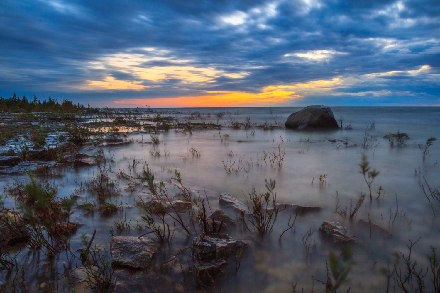 Great Lakes, Lake Huron Sunset, Sunset Over Lake, Canada Photography ...