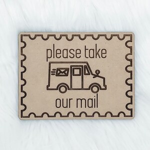 Outgoing Mail Pickup Magnet Wood or Acrylic Mailbox Flag - Etsy