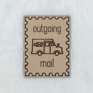 Outgoing Mail Pickup Magnet Wood or Acrylic Mailbox Flag - Etsy