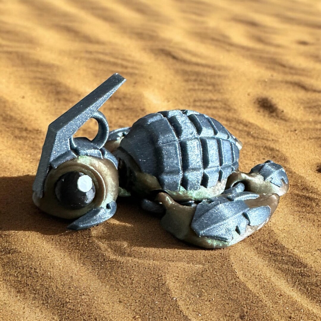 Grenturtle - Turtle Figurine - Military Desk Accessories - Desk Buddy ...