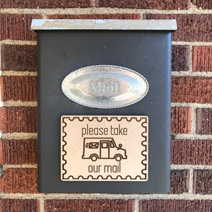 Outgoing Mail Pickup Sign - Hanging Sign - Wood or Acrylic - Office ...