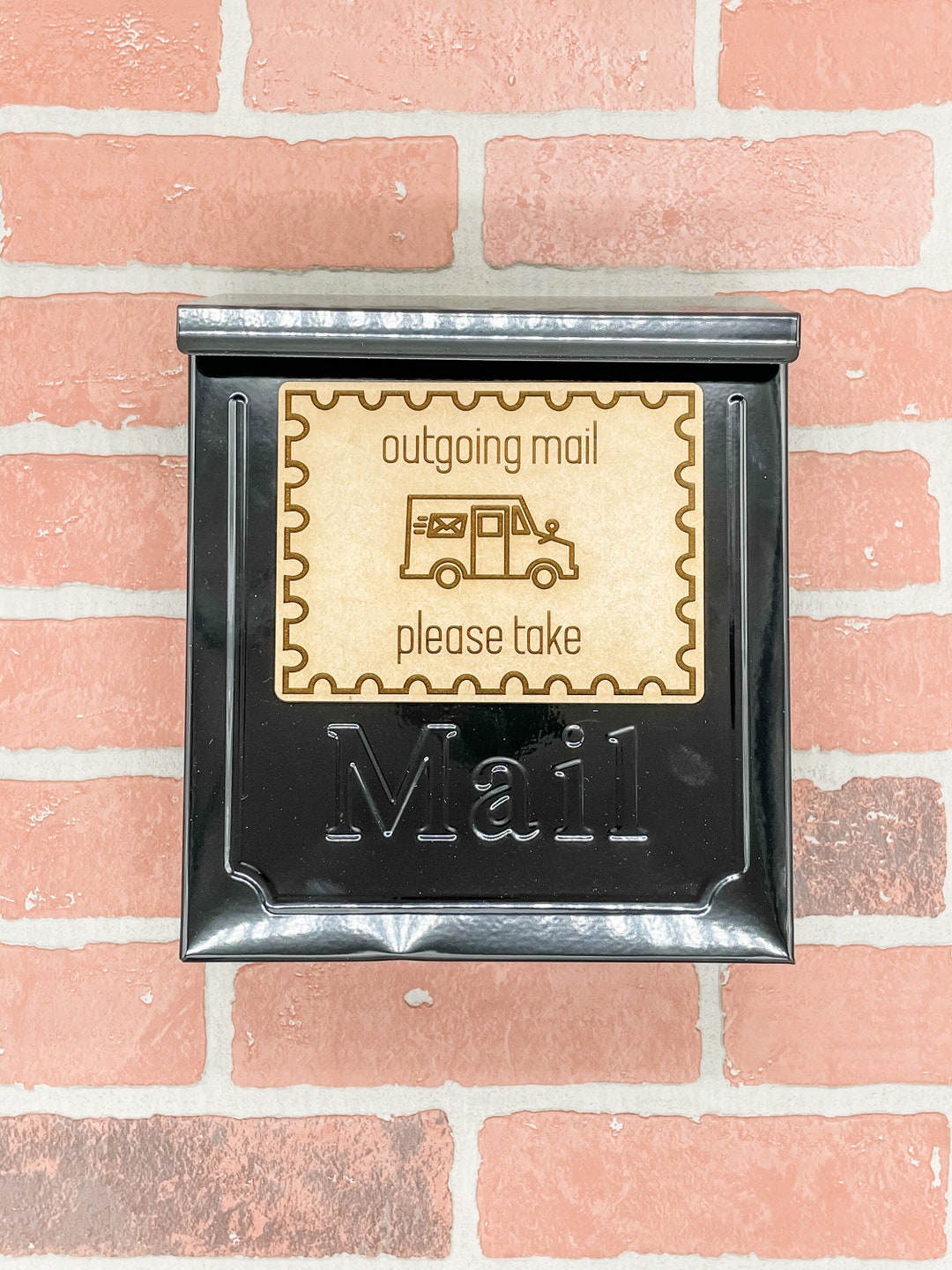 Outgoing Mail Pickup Magnet - Horizontal - Wood or Acrylic - Mailbox ...