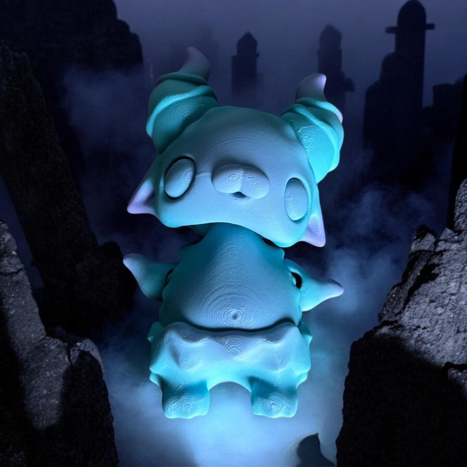 Beasty Pixie 3D Printed Halloween Decoration Desk Buddy Gothic Mythical ...