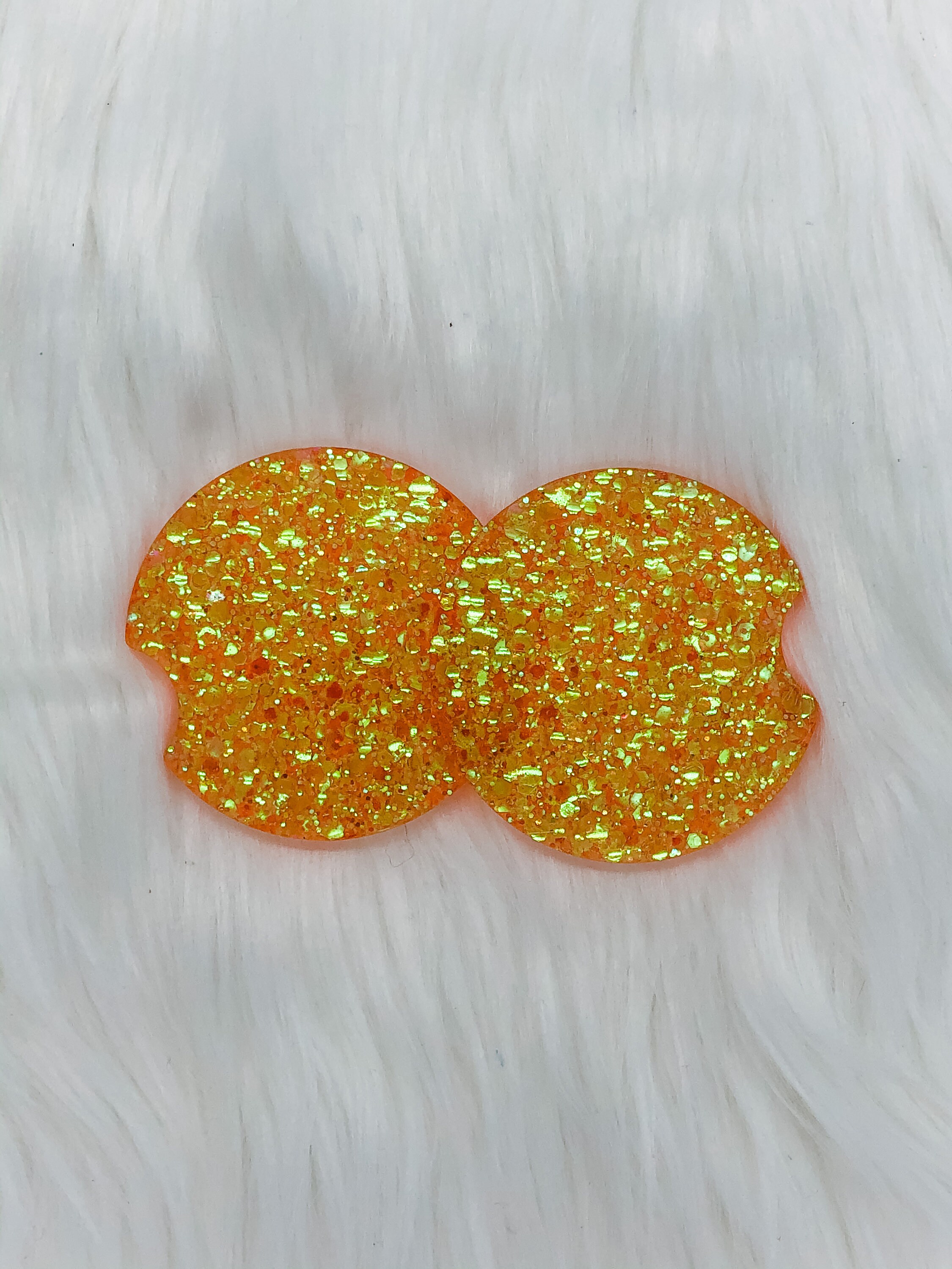 Drinkware Orange Glitter Car Coasters Cup Holder Glitter Coaster Set of ...